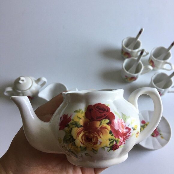 Other | Vintage Miniature Tea Set 2piece Precious 1980s Collectible ...
